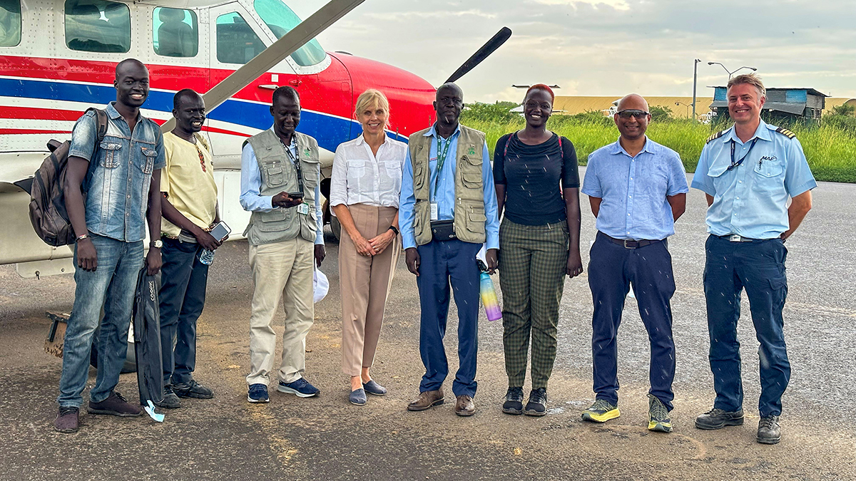 A Flying visit to Tonj for Norwegian Ambassador | South Sudan